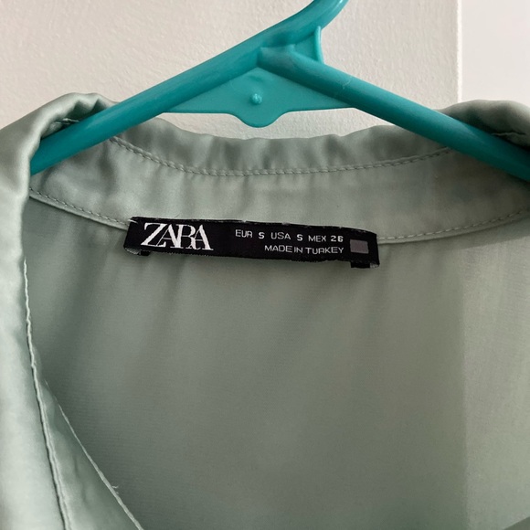 Zara | Tops | Zara Sage Green Button Down | Poshmark